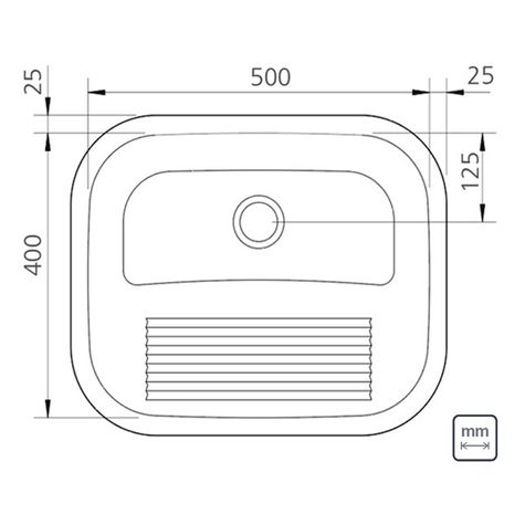 TANQUE 94400/407 ENCAIXE ACO INOX 50X40 TRAMONTINA - Cosama