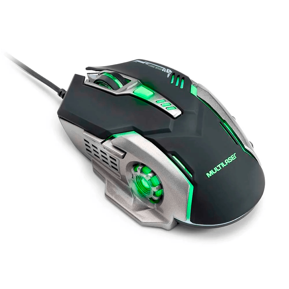 MOUSE OPTICO GAMER MO269 2400DPI MULTILASER - Cosama
