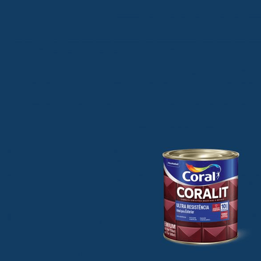 Esmalte Sintético Coralit Brilhante Azul Del Rey 3,6L Coral - Cosama