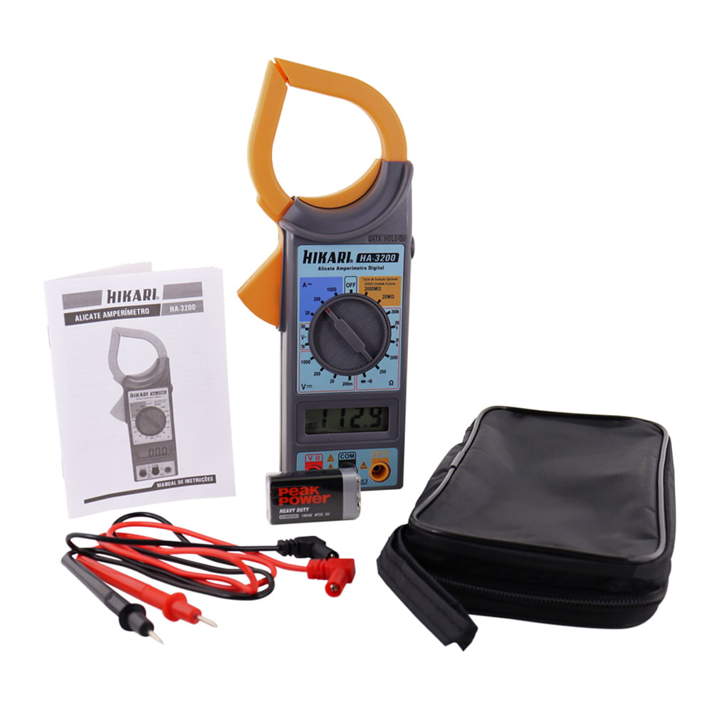 Alicate Amperímetro Digital HA-3200 Hikari - Cosama